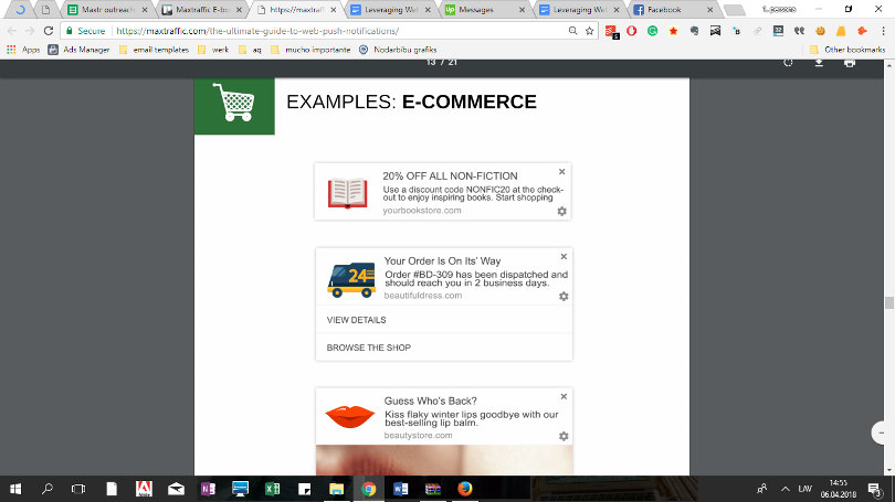 Web Push Notifications For E-commerce